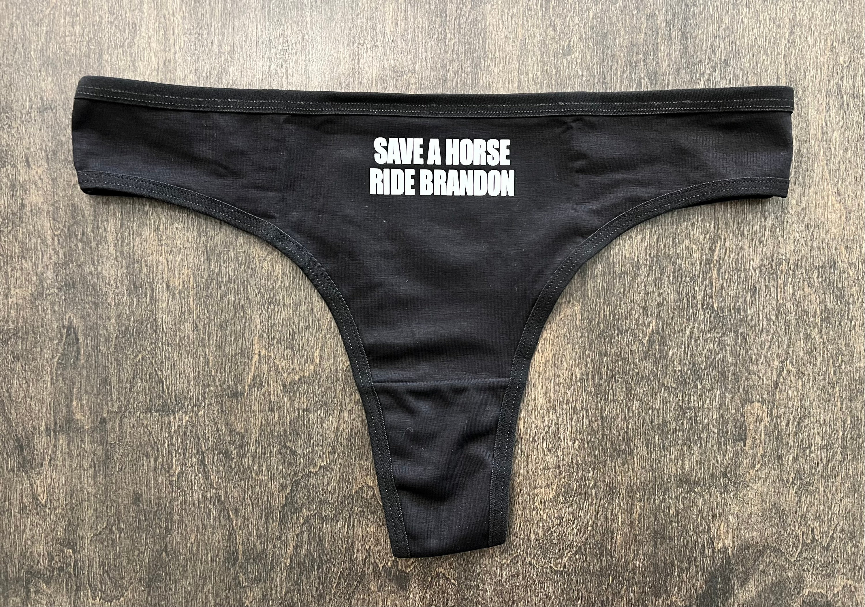 Custom Thong Panties- Custom Text - Etsy