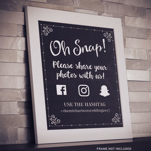 Hashtag Chalkboard - Etsy