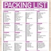 Modern Light Blue Printable Packing List, 8.5x11, Editable PDF, Instant ...