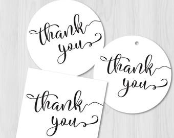 Cursive thank you | Etsy