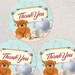 Printable Tea Party Teddy Bear Baby Shower Thank You 2", Instant ...