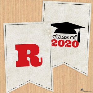 Rustic Red Class of Graduate Create Your Own Message Printable - Etsy