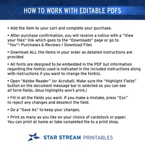 Printable Blue Watercolor Floral Water Bottle Labels - Bridal Wedding ...