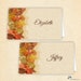 Printable Watercolor Autumn Leaves Thanksgiving Fall Personalized Place ...