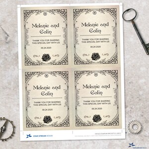 Printable Vintage Steampunk Wine Bottle Labels - Bridal Shower or ...