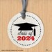 Class of 2024 Graduation Cap 1.5 Printable Images Red, Instant Download ...