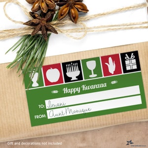 Kwanzaa Symbols Printable Holiday Gift Labels - Etsy