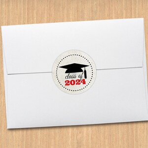 Class of 2024 Graduation Cap 1.5 Printable Images Red, Instant Download ...