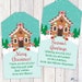 Gingerbread House Holiday Christmas Printable Personalized Gift Favor ...