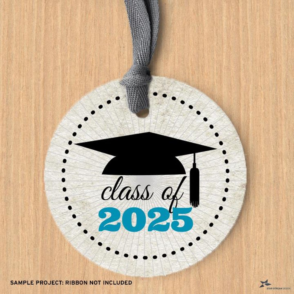 Class of 2025 Graduation Cap 1.5" Printable Images, Light Blue, Instant ...