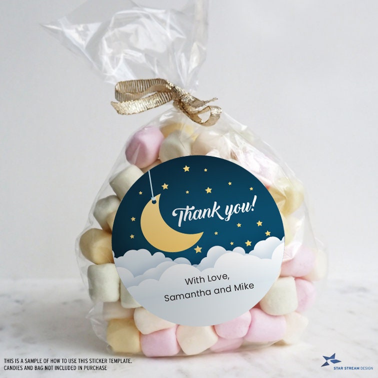Over the Moon Printable Party Images Baby Shower Editable - Etsy