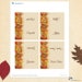 Printable Watercolor Autumn Leaves Thanksgiving Fall Personalized Place ...