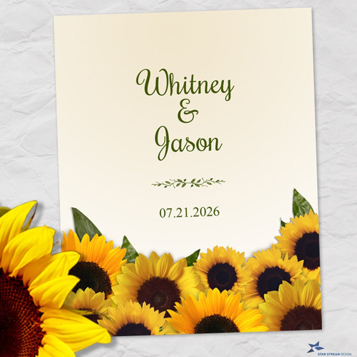 Rustic Sunflowers Printable Wine Bottle Labels Bridal Shower | Etsy