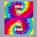 Groovy Tie Dye Hippie Printable Personalized Place Cards - Etsy