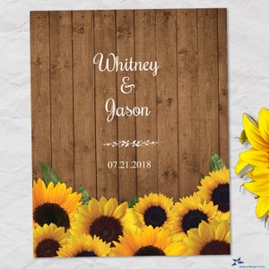 Printable Rustic Sunflowers Wine Bottle Labels - Bridal Shower, Wedding ...