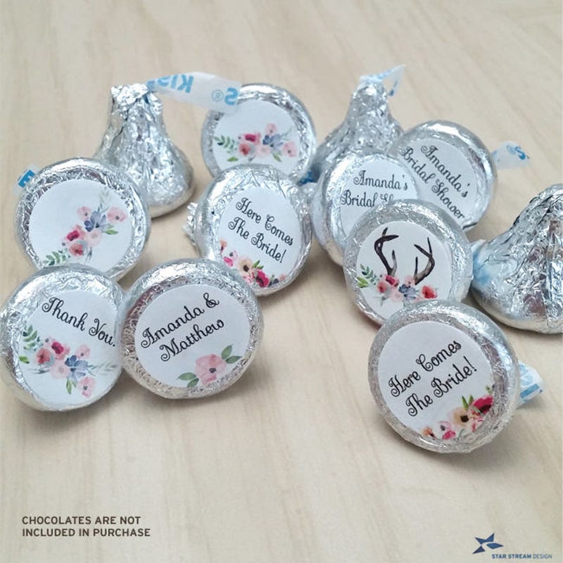 Hershey Kiss Labels - Etsy