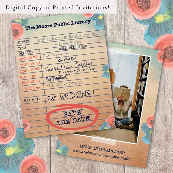 Library Card Save The Date