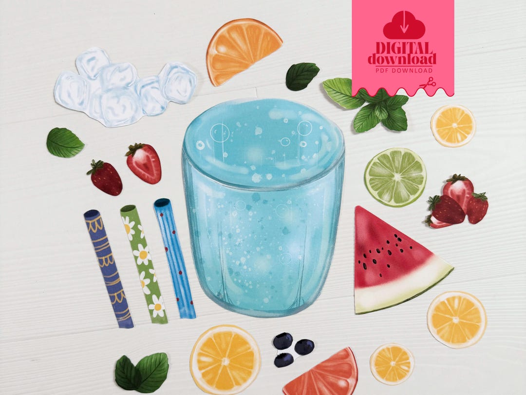 DIY Paper Toy - Juicy Fun Craft Kit - Printable PDF - Digital Download ...