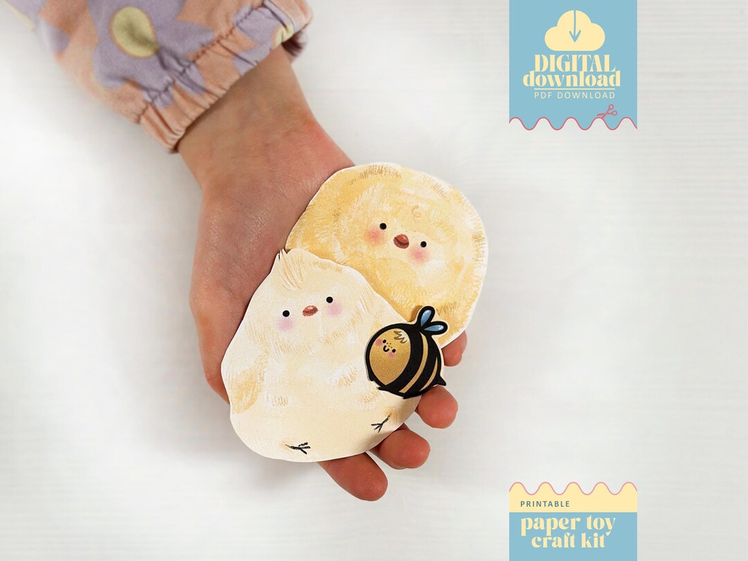 Printable Paper Chicky Doll! DIY Paper Chick - Sunny the Chick - Fun ...