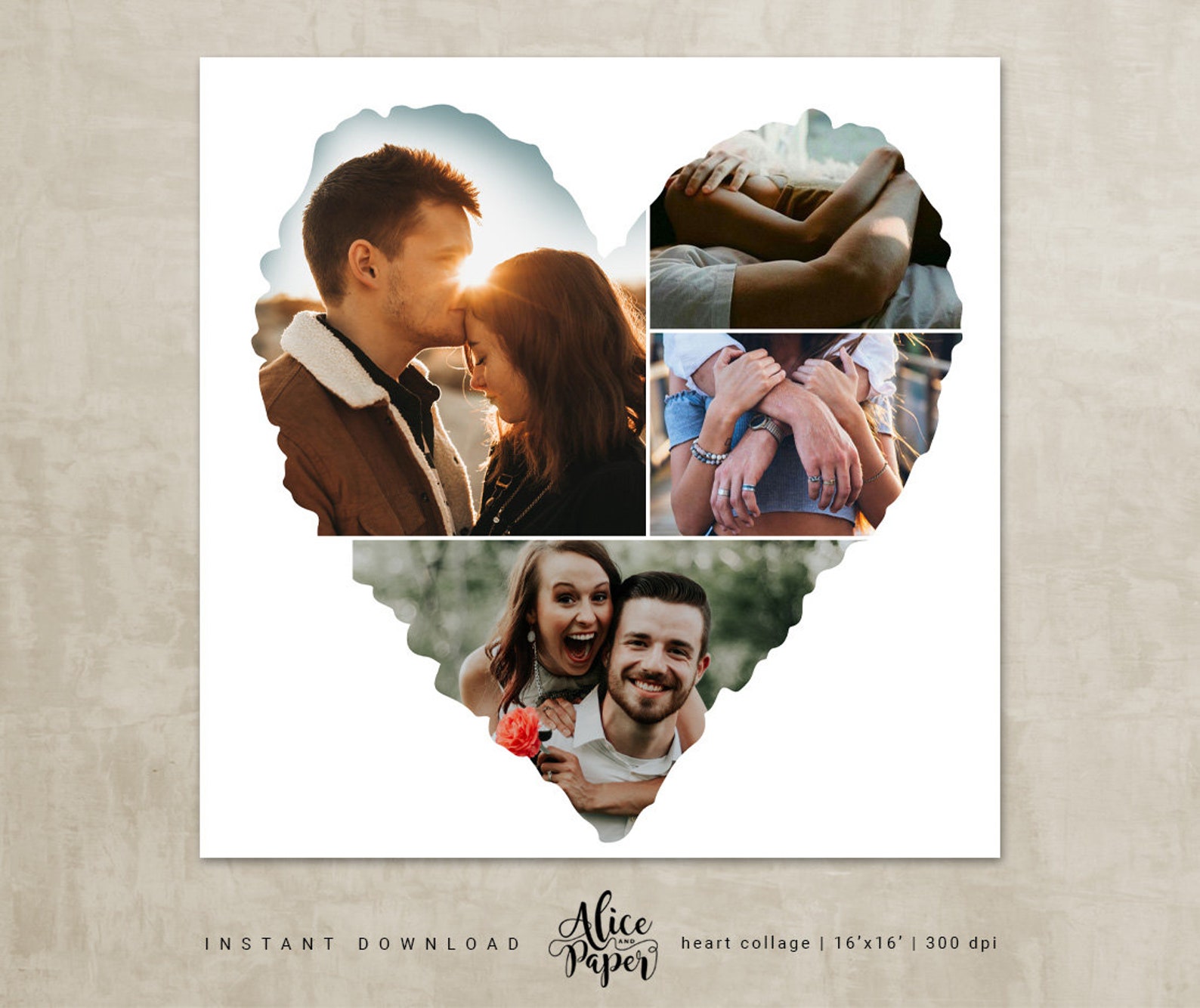heart-collage-template-download-for-photoshop-heart-photo-etsy-uk