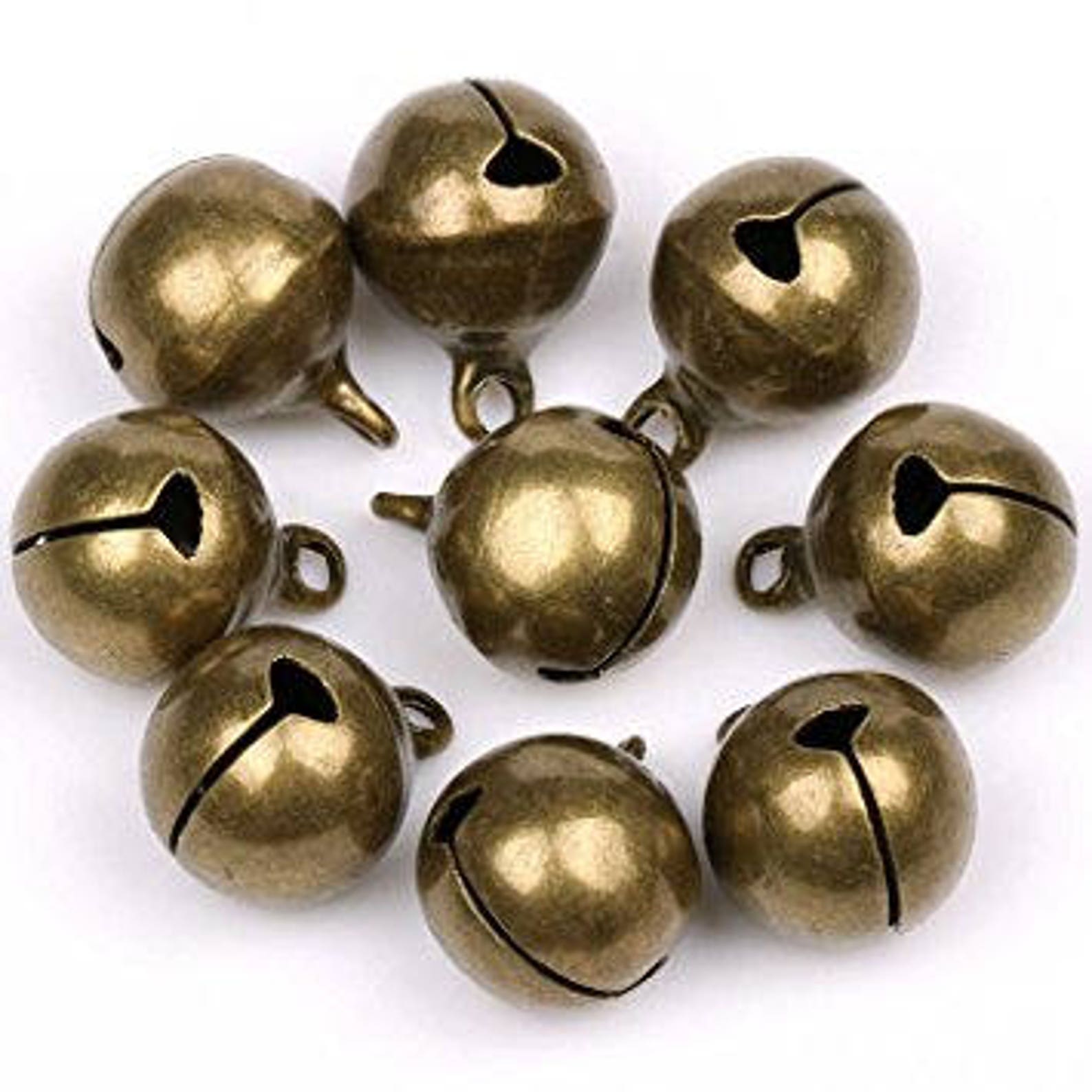 50 x 6mm Extra Small Tiny Metal Jingle Bells Antique Bronze | Etsy