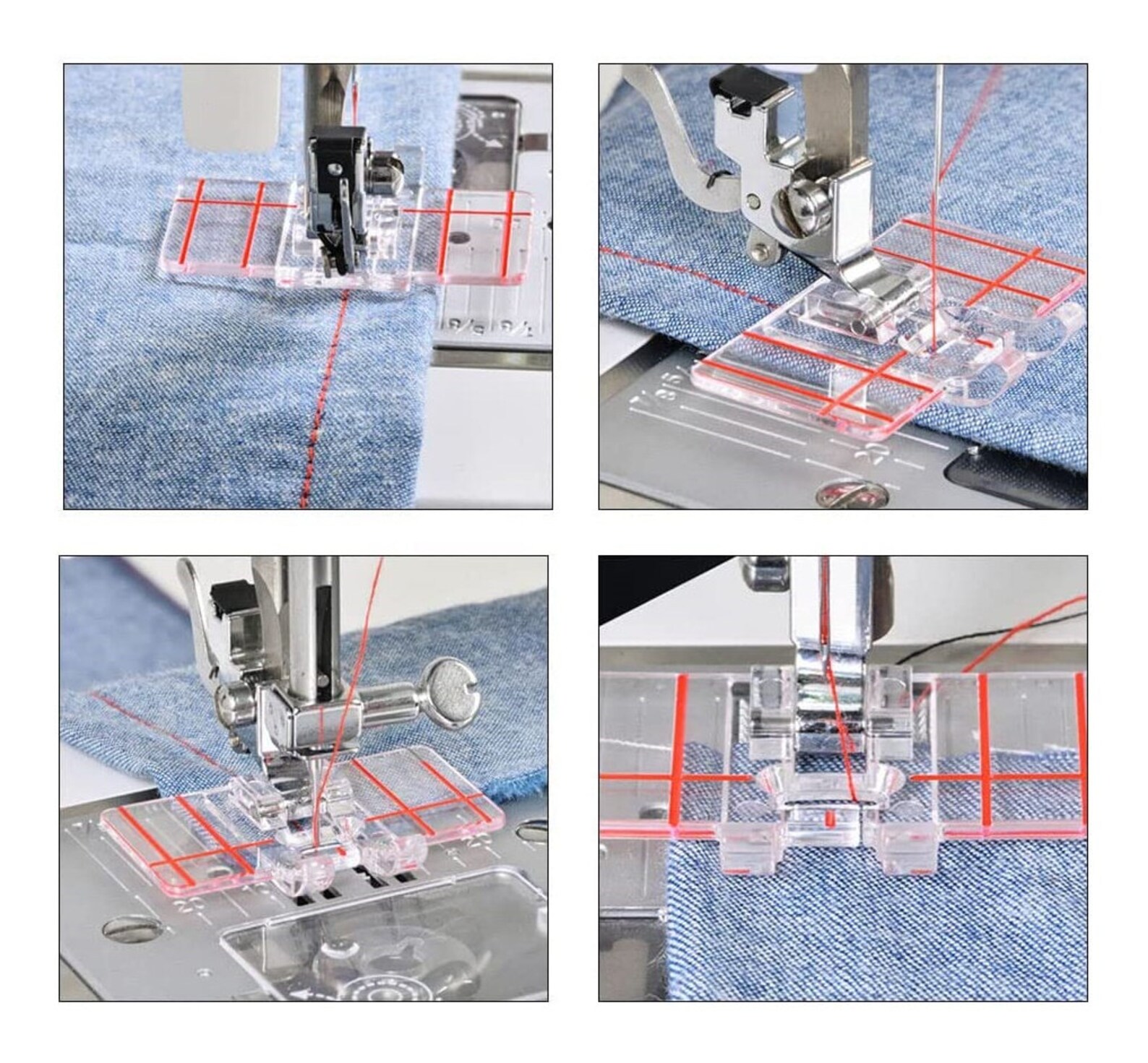 Border Parallel Line Foot Sewing Machine Presser Snap on Footer Low ...