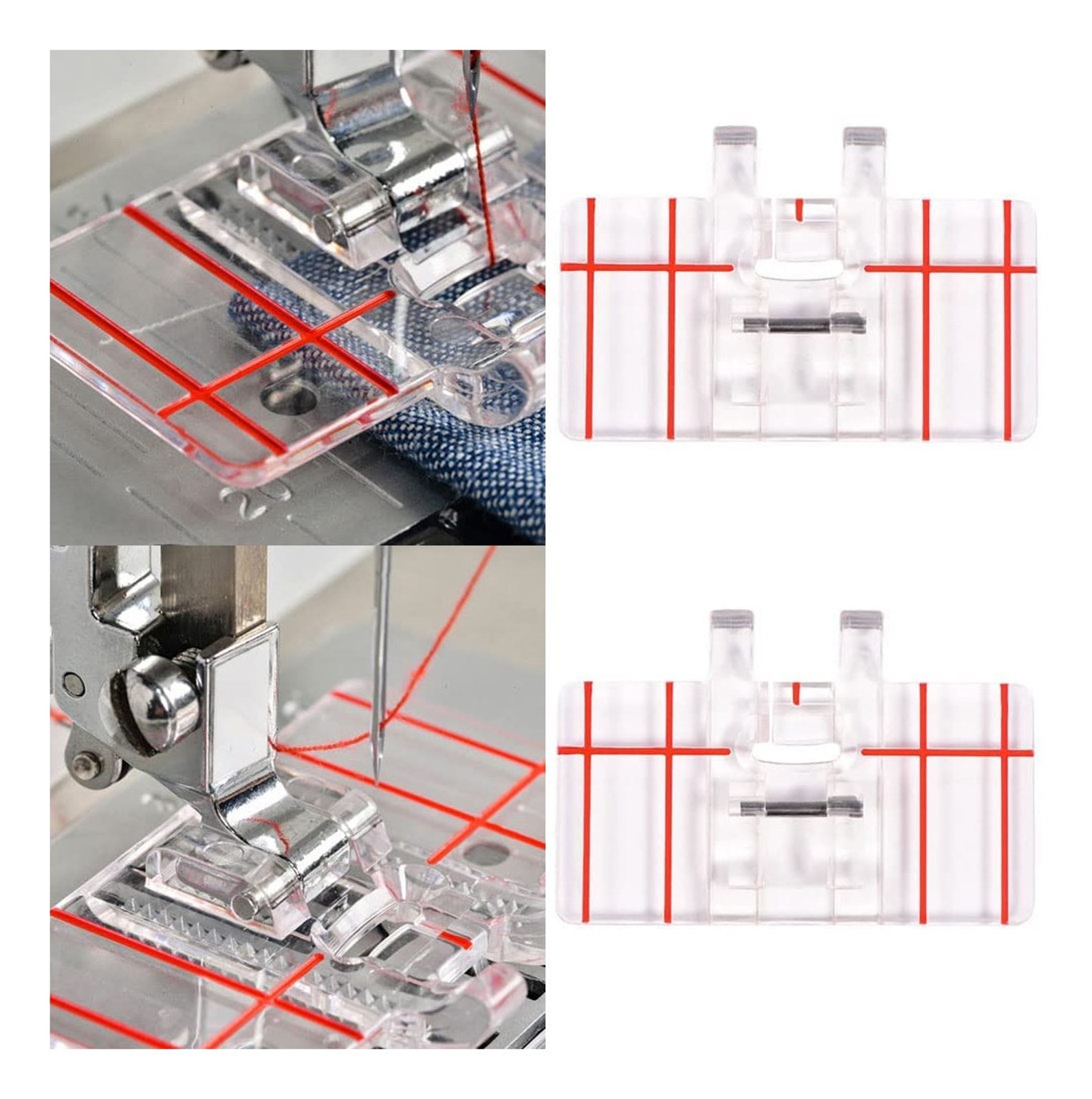 Border Parallel Line Foot Sewing Machine Presser Snap on Footer Low ...