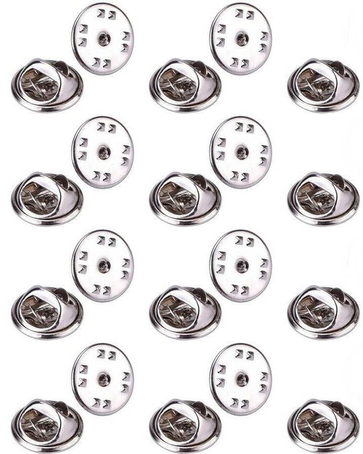 20 X Butterfly Clutch Pin Badge Backs 11mm Black Bronze Gold - Etsy UK