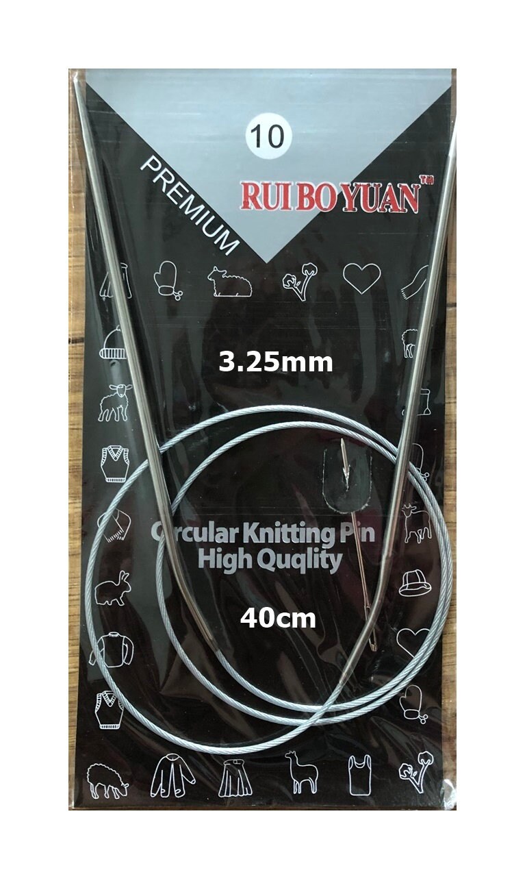 40cm Circular Knitting Needles Stainless Steel 1.25mm 5mm | Etsy
