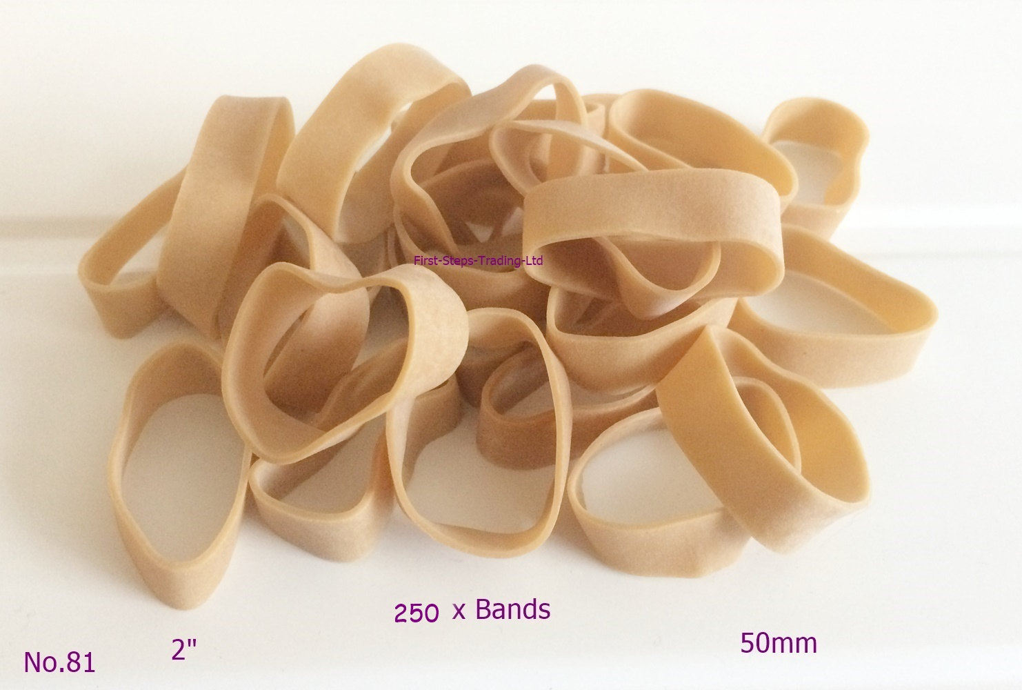 250 x Short Thick 2 inch x 1/2 inch Wide Rubber Elastic Bands | Etsy