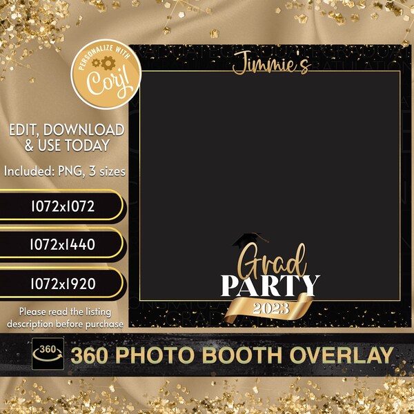 Graduation Touchpix Template - Etsy