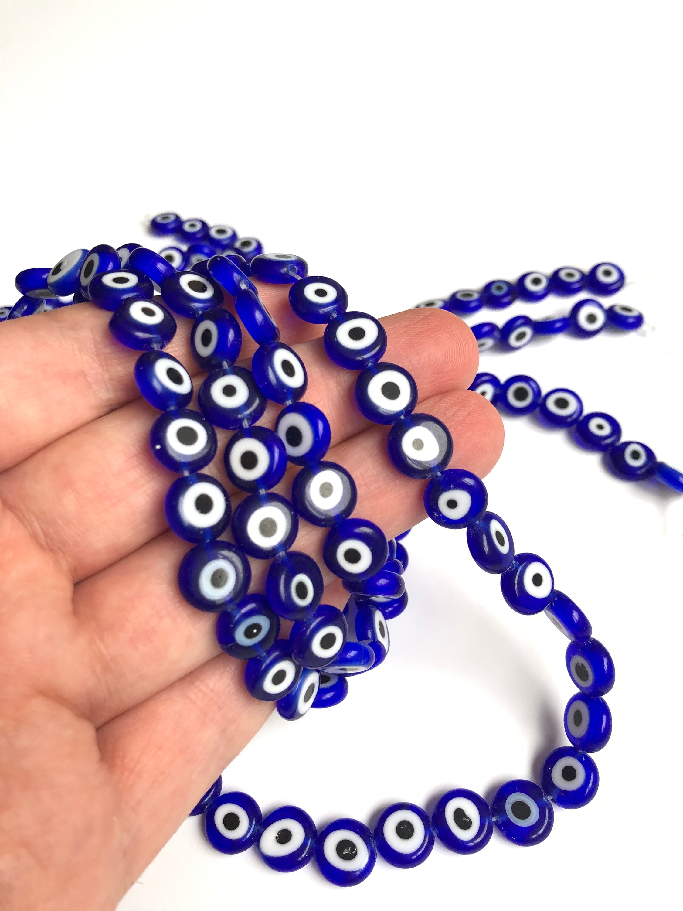 150 Pcs Blue Evil Eye Beads Wholesale 10mm Glass Evil Eye - Etsy