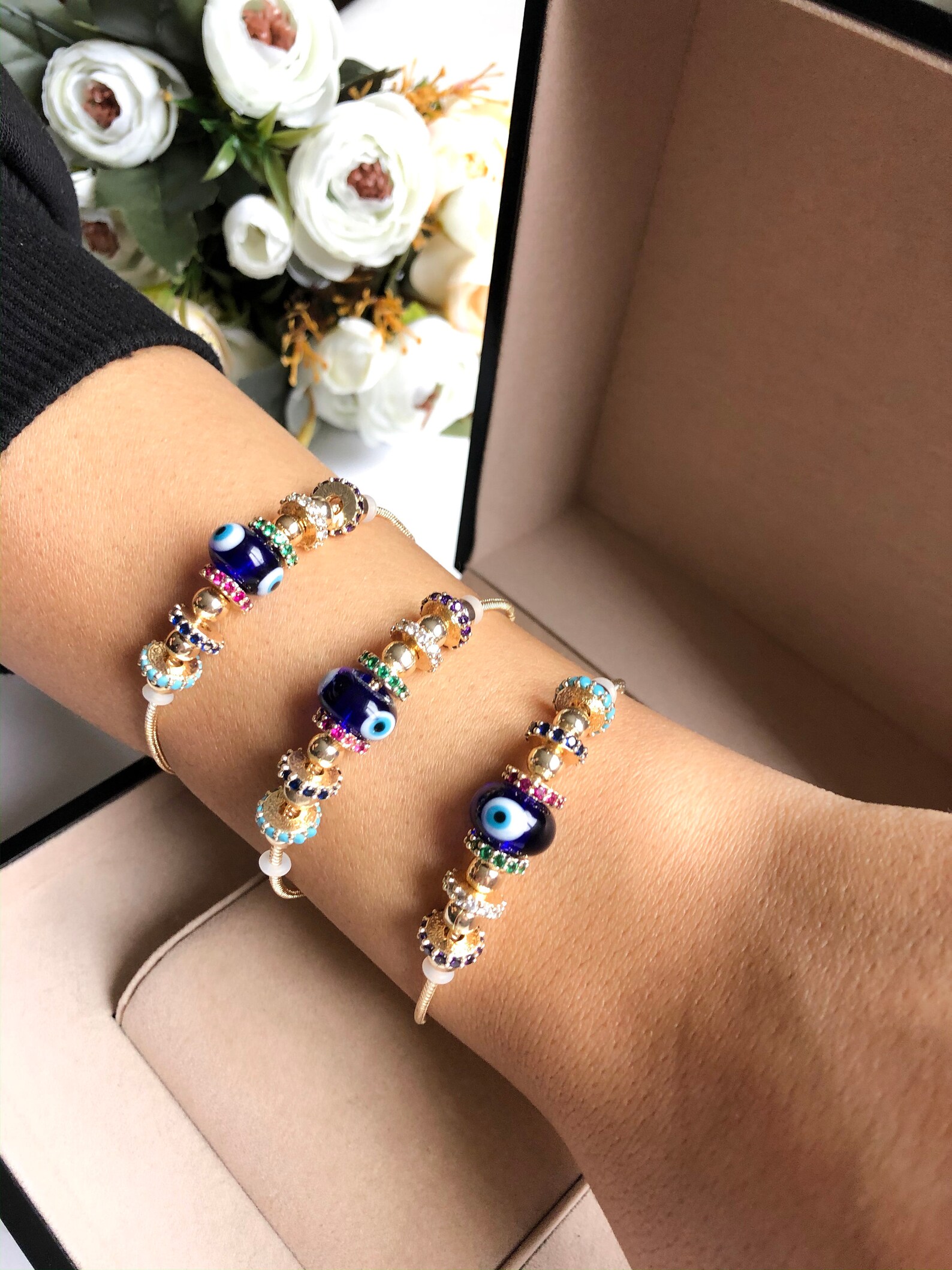 Evil Eye Bracelet Authentic Pandora Bracelet Pandora Charm - Etsy
