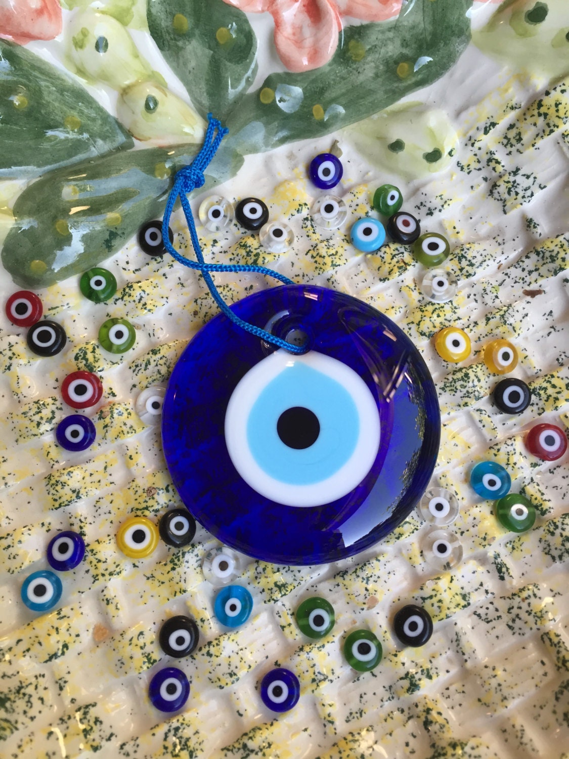 Turkish Evil Eye Beads 7cm Evil Eye Nazar Beads Nazar - Etsy