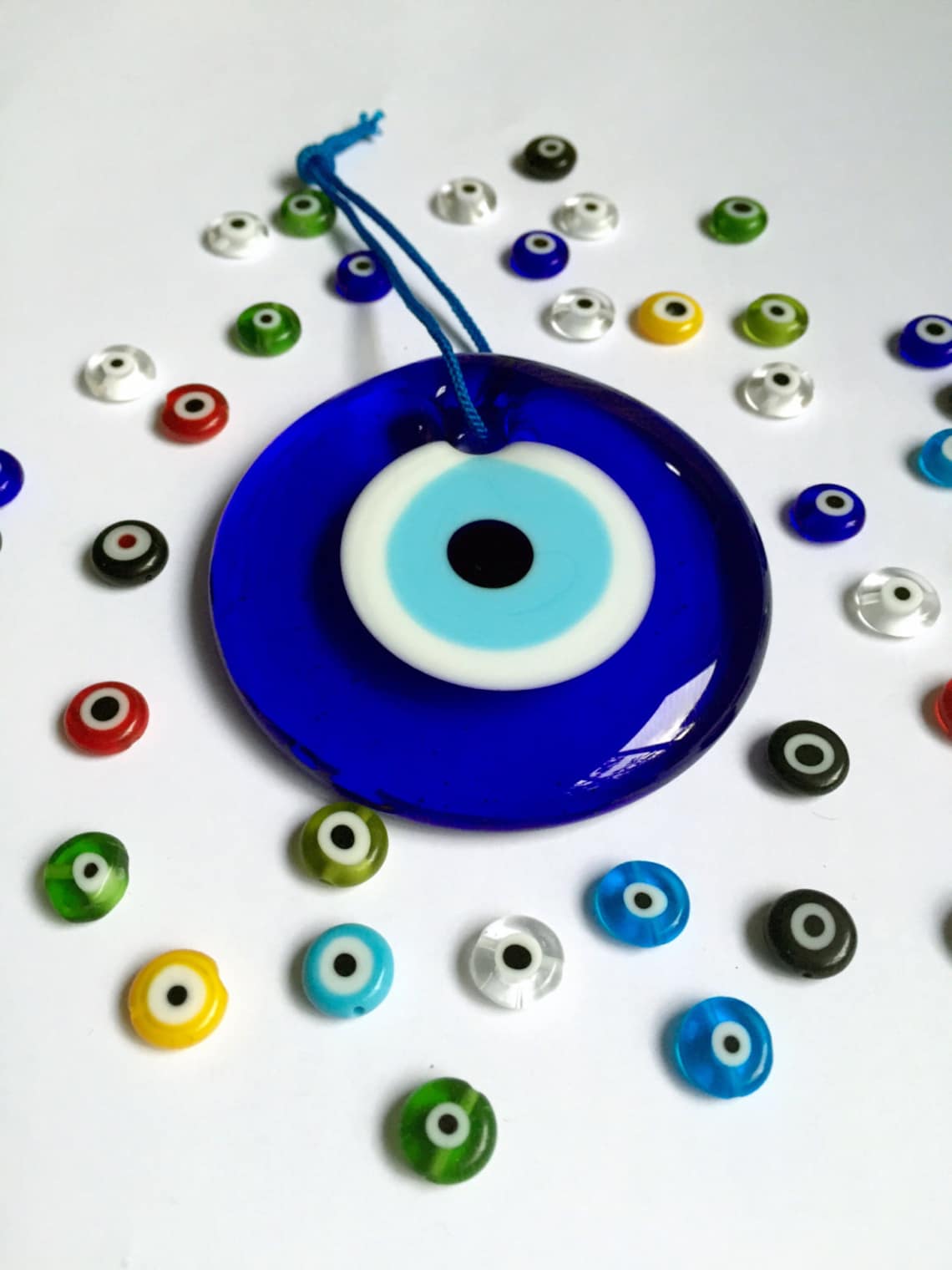 Turkish Evil Eye Beads 7cm Evil Eye Nazar Beads Nazar | Etsy