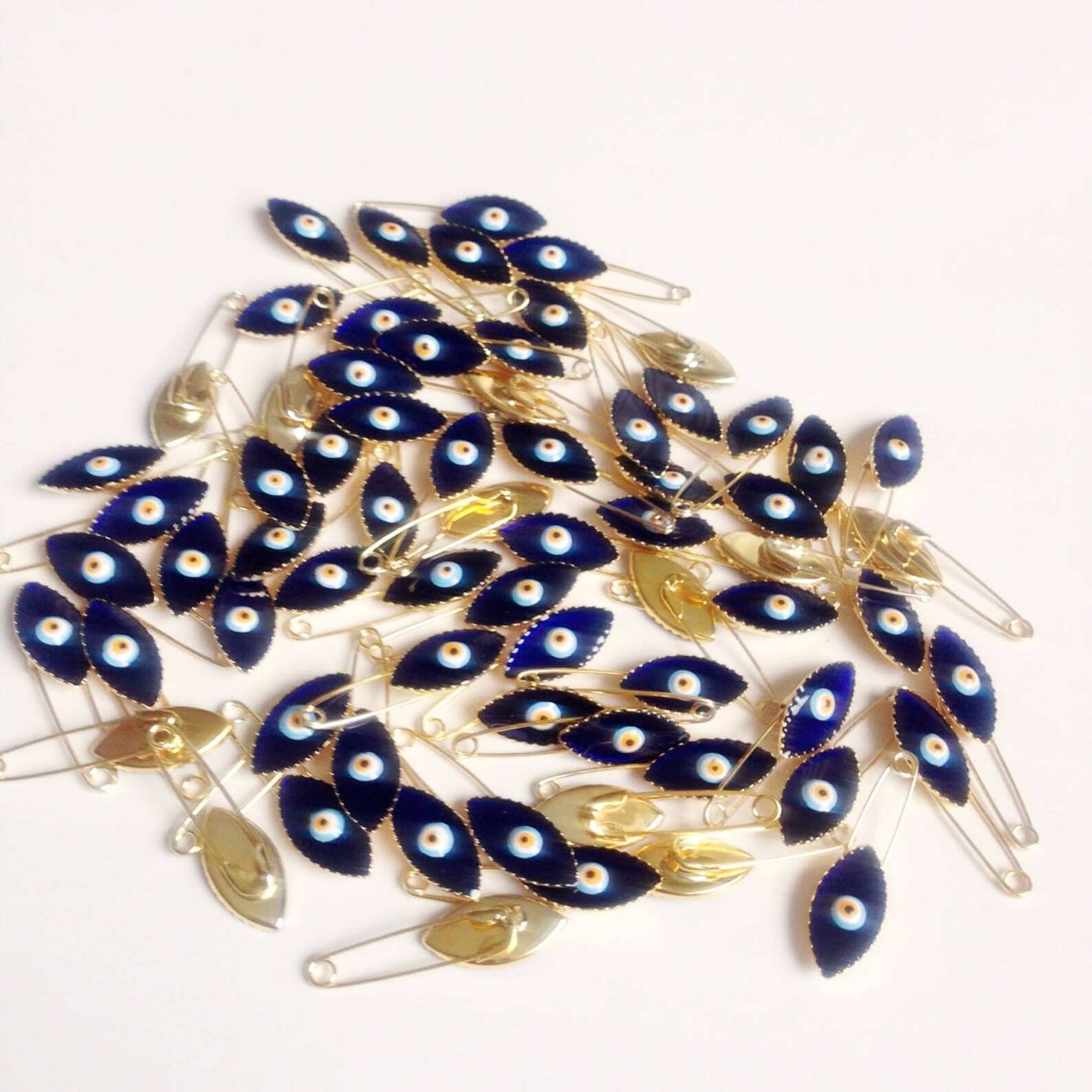 10pcs Evil Eye Safety Pin Evil Eye Stroller Pin Gold Evil - Etsy