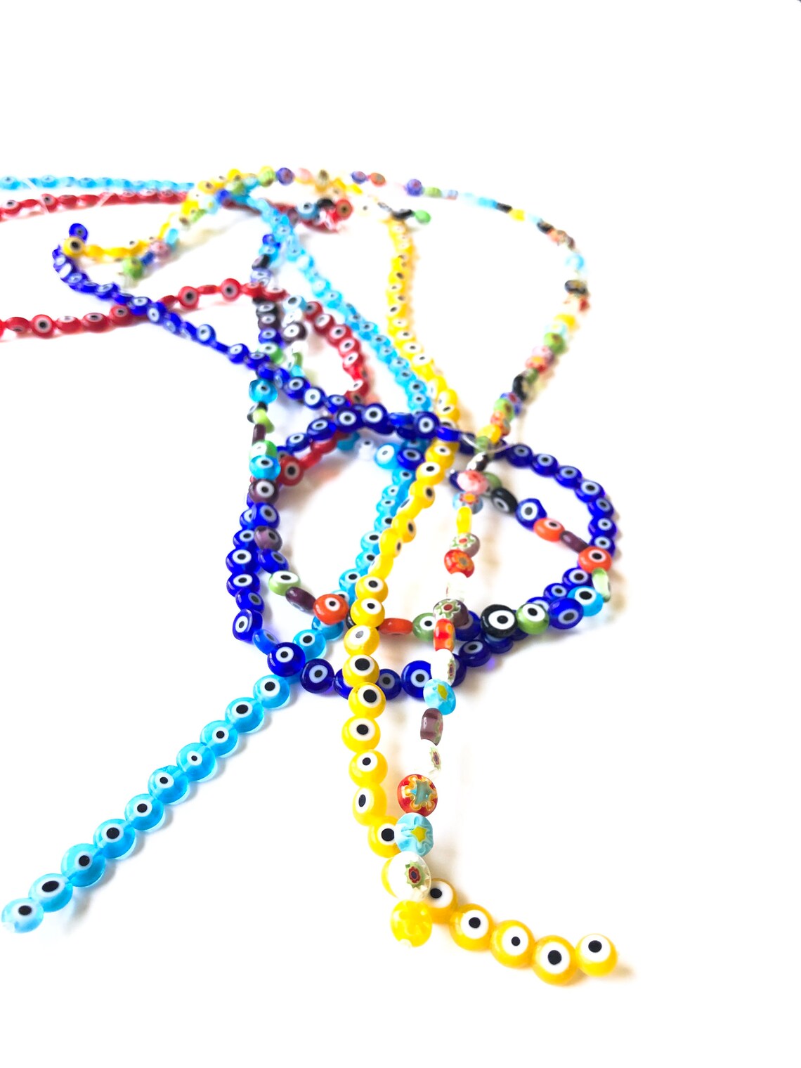 6mm Evil Eye Beads Turkish Evil Eye Evil Eye Tiny Beads - Etsy