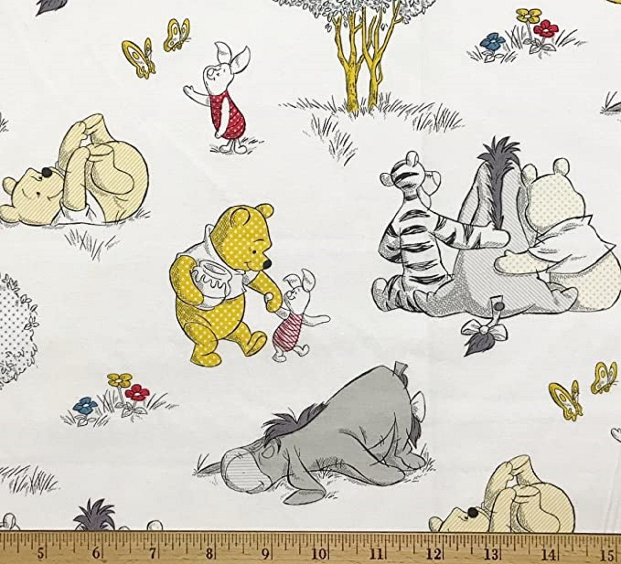 Winnie the Pooh and Friends A Togetherish Sort of Day Cotton Fabric ...