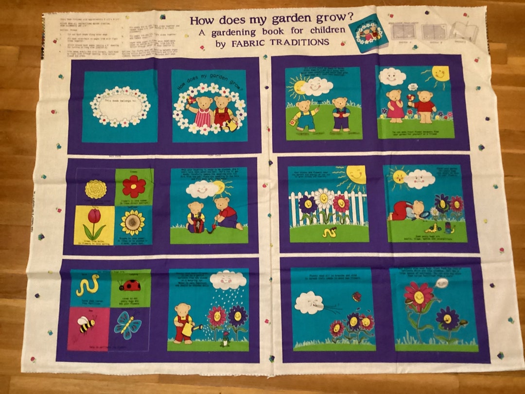 How Does My Garden Grow Gardening Book for Children Soft Book Fabric ...
