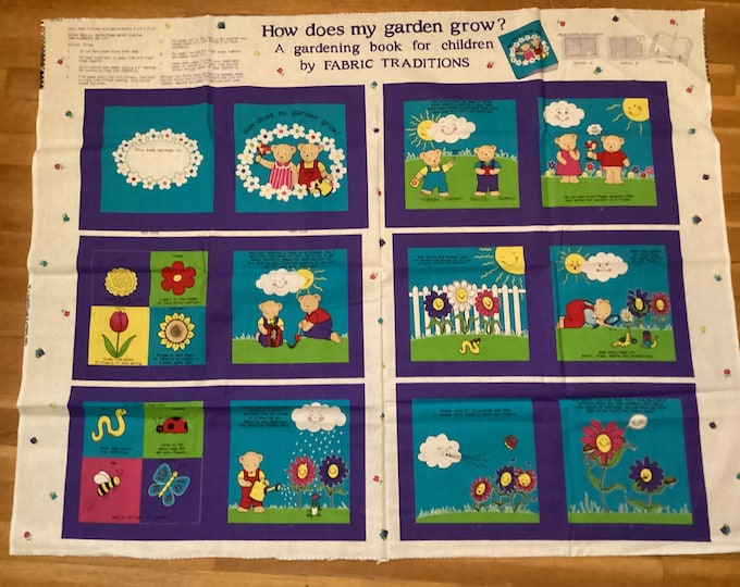 How Does My Garden Grow Gardening Book For Children Soft Book Fabric