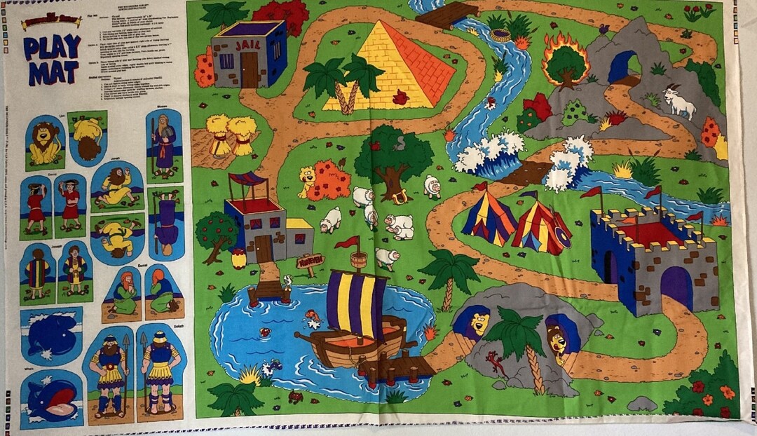 The Beginner's Bible Play Mat Fabric Panel and Matching - Etsy