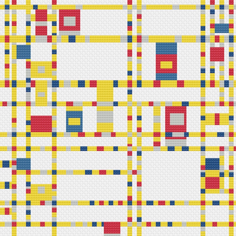 Broadway Boogie Woogie Cross Stitch Pattern - PDF Instant Download - Etsy