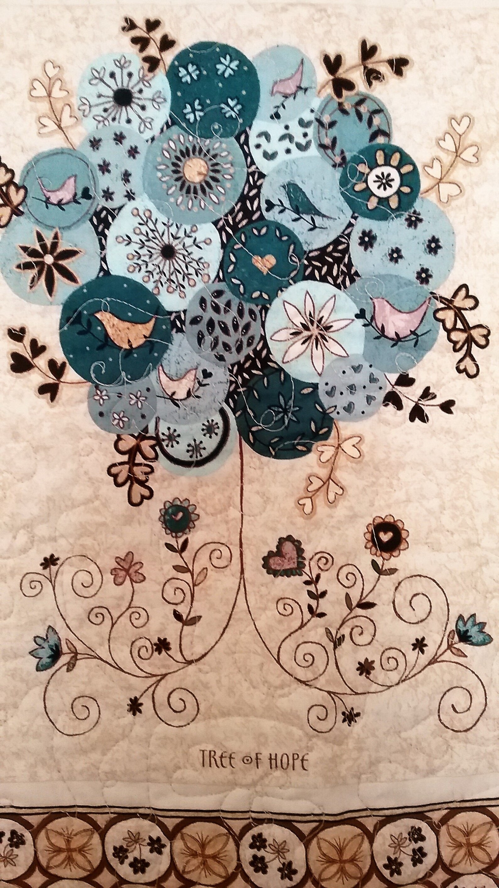 Tree of Hope, Tree of Love, Tree of Dreams - Quilted Wallhanger - Etsy