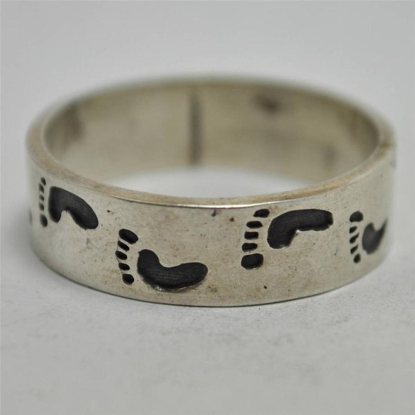 Footprint Ring - Etsy