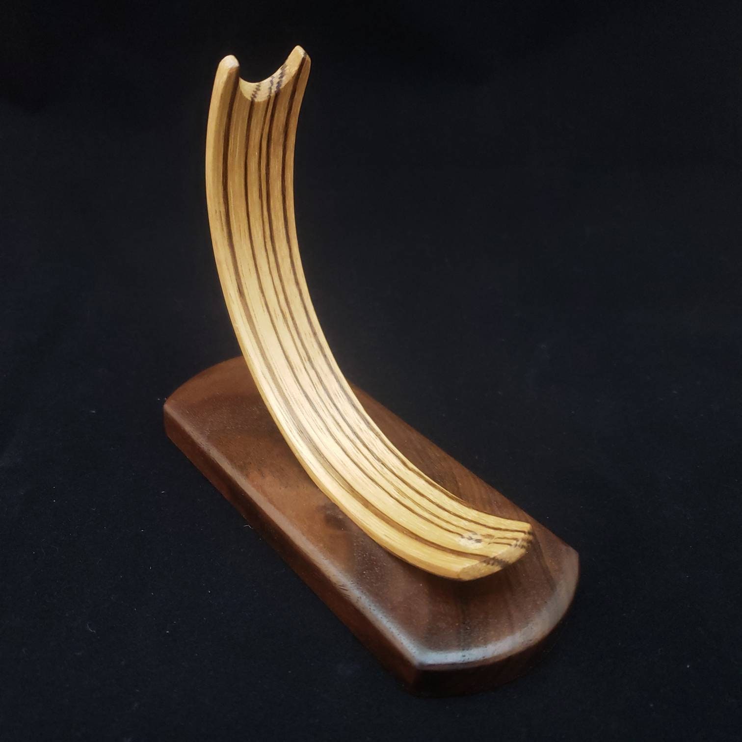 Exotic Wood Pen Display Stand Hand Crafted - Walnut & Zebrawood (PEN ...