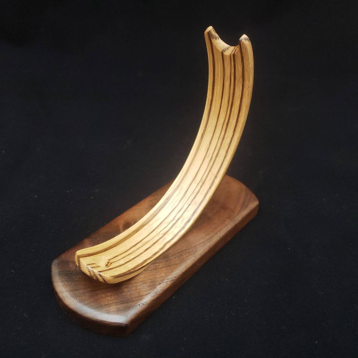 Exotic Wood Pen Display Stand Hand Crafted - Walnut & Zebrawood (PEN ...