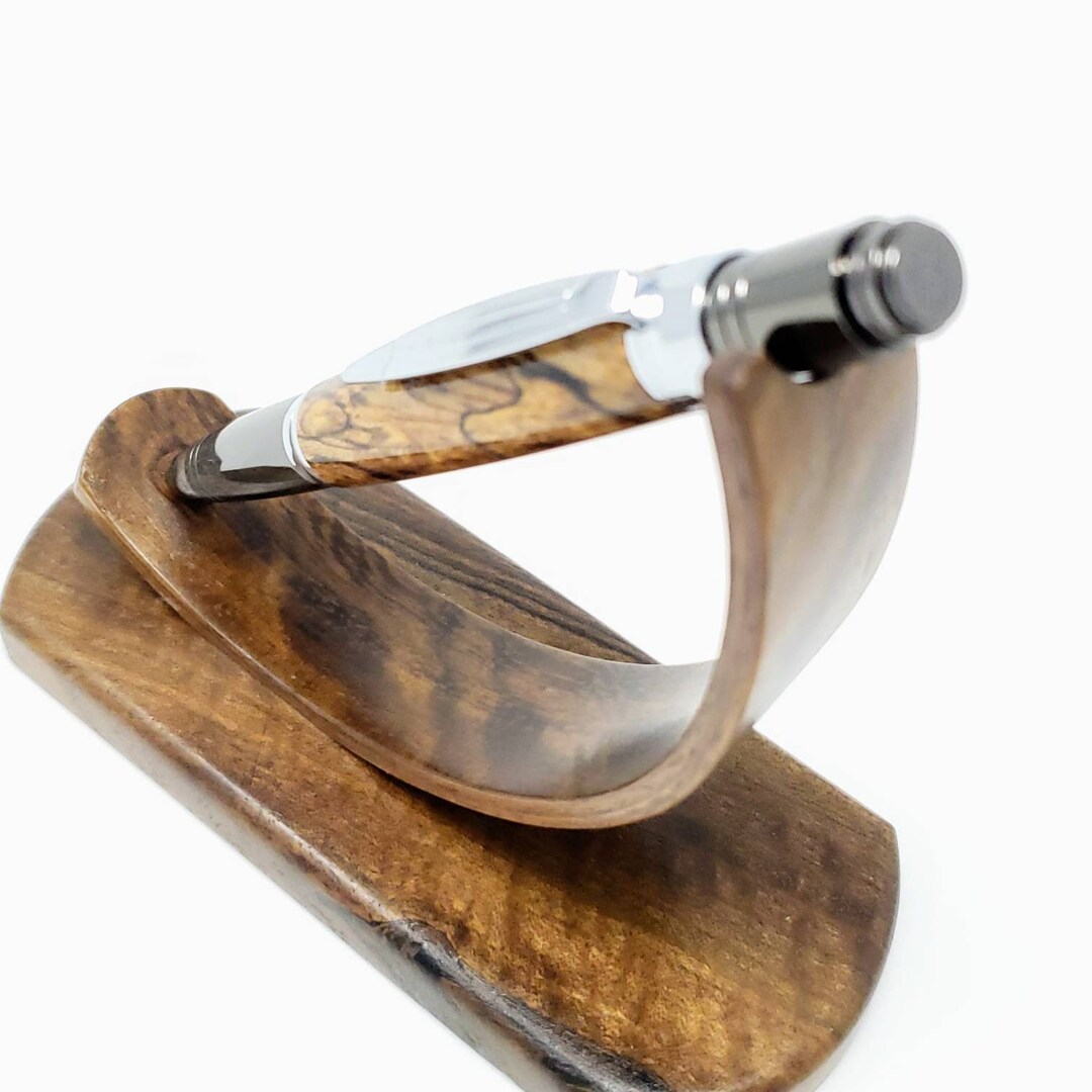 Wood Pen Display Stand - Fumed Eucalyptus, Mahogany, Sapele (PEN NOT ...