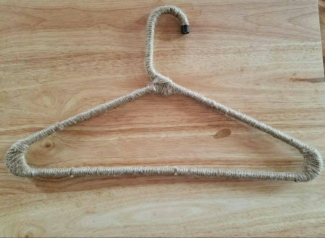 Jute Wrapped Hangers, Beach Side Shop Hangers, Wedding Hangers, Jute ...