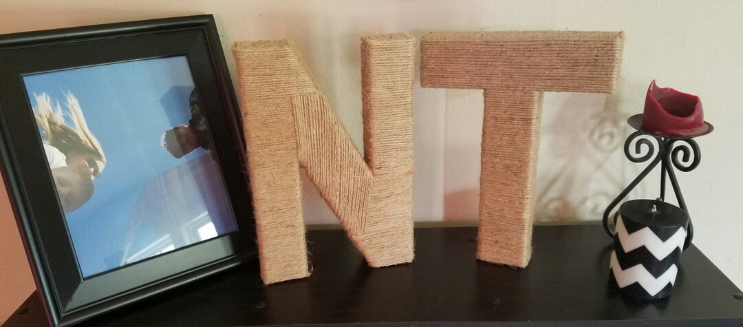 Monogram Decoration, Letter Decoration, Monogram Letter, Twine Letter ...