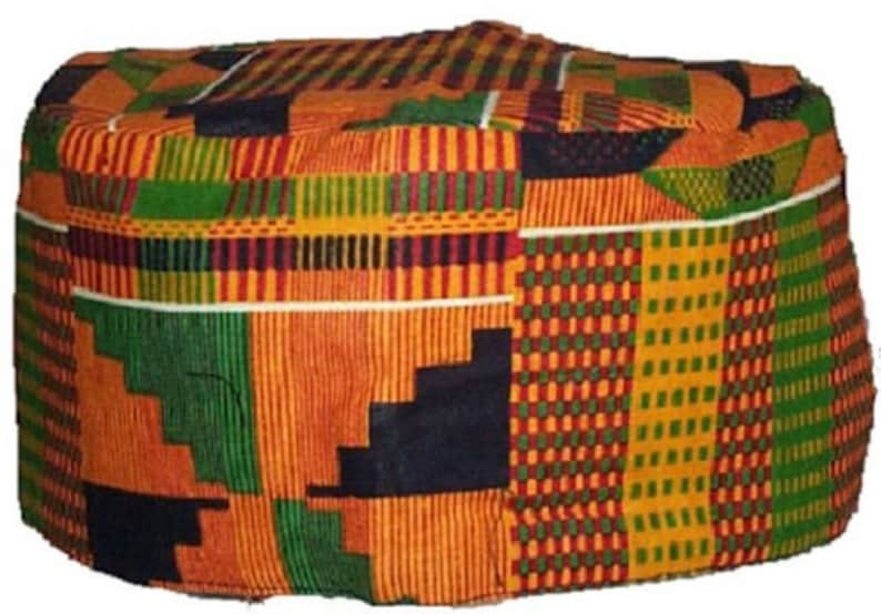 Custom African Kufi Traditional Kente Print Cap - Etsy